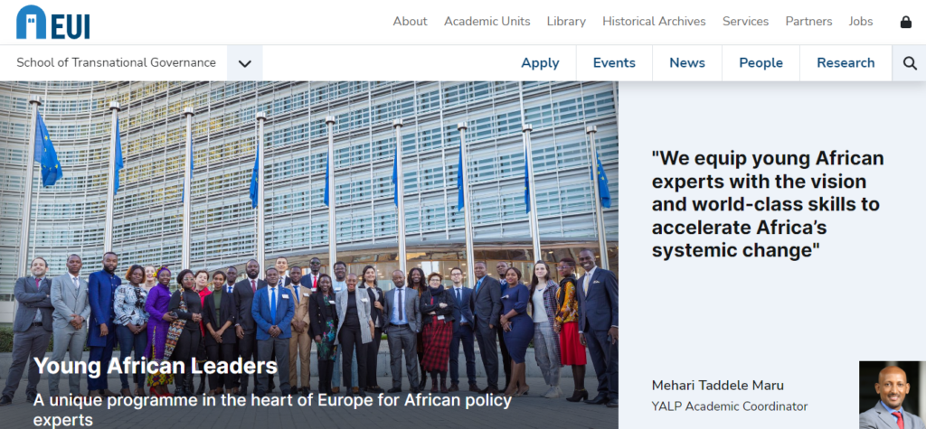 A unique programme in the heart of Europe for African policy experts ...